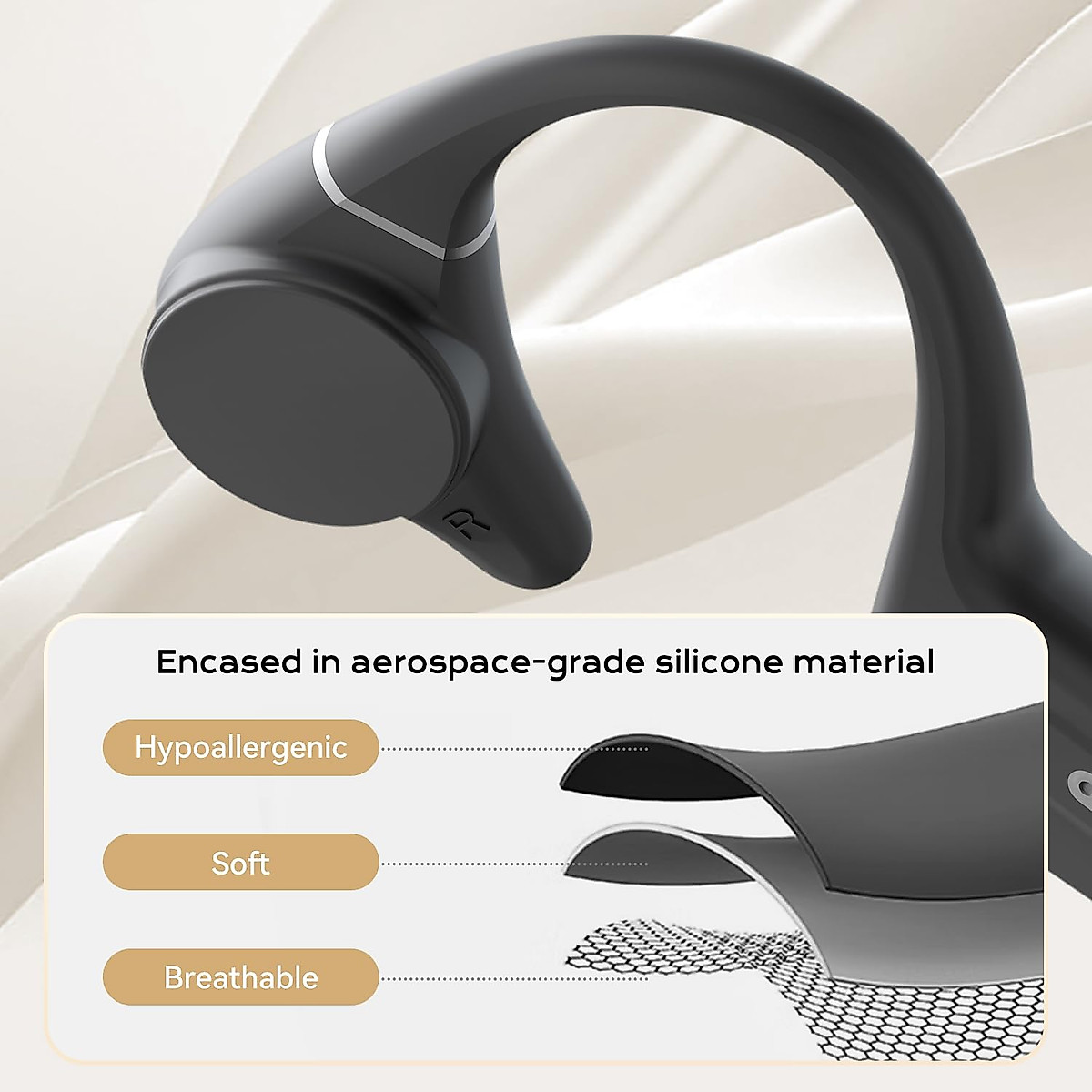 NANK Runner Diver2 Bone Conduction Headphones, IP68 Swimming Headphones with MP3 Player Built-in 32G Memory, Bluetooth 5.3 Open Ear Headphones with CVC6.0 Mic for Swimming Running Cycling Gym