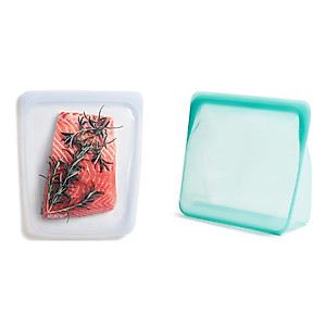 Stasher Reusable Silicone Storage Bags, Food Storage Containers, Microwave and Dishwasher Safe, Leak-free