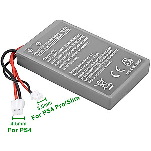 POWTREE Upgraded 2000mAh 2Packs PS4 PS4Pro Battery for Sony PlayStation 4 Dualshock 4 V1 V2 Controller CUH-ZCT2U CUH-ZCT2E CUH-ZCT1E CUH-ZCT1U CUH-ZCT1H, ect.