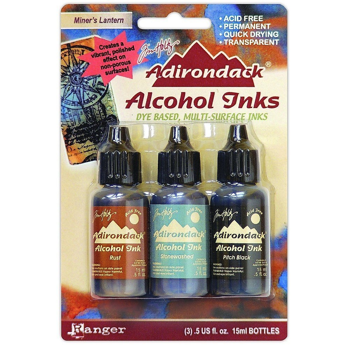 Ranger Tim Holtz Adirondack Alcohol Inks- Favorite Set Collection 18 Bottles