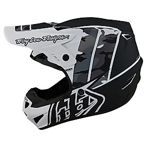 Troy Lee Designs GP Anarchy Adult Offroad Motocross Dirt Bike ATV Powersports Racing Full Face Helmets Lightweight Ventilated Youth GP Helmet; NOVA CAMO White MD