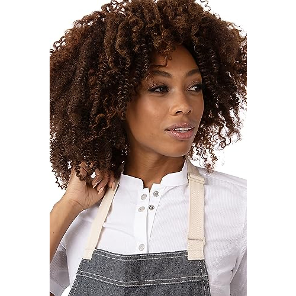 Chef Works Unisex Ridgewood Denim Apron, Stone Blu, One Size