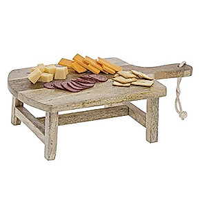 HUBERT Cutting Board Riser Rectangular Mango Wood - 15 4/5"L x 9"W x 4 3/5"H