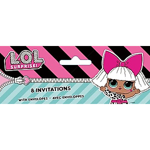 Unique Multicolor LOL Surprise Invitations - 8 Count | Party Invite Set Perfect for Kids' Birthday Celebrations & Memorable Events