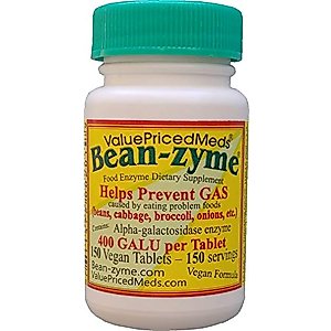 ValuePricedMeds Bean-Zyme Extra Strength (150 ct) is 400 GAUL per Tablet