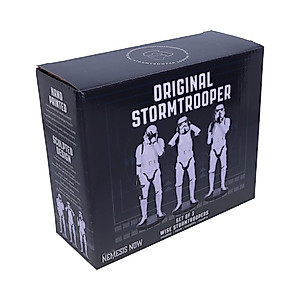 Nemesis Now Original Stormtrooper Three Wise Sci-Fi Figurines, White, 14cm