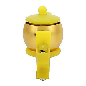 Aluminum Alloy Bells Ultralight Teapot Bike Bells Mountain Handlebar Alarm Bell Bike Accessory (Gold)