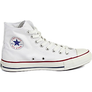 Converse Unisex Chuck Taylor All-Star High-Top Casual Sneakers in Classic Style and Color and Durable Canvas Uppers Optical White 11.5 M US Women / 9.5 M US Men