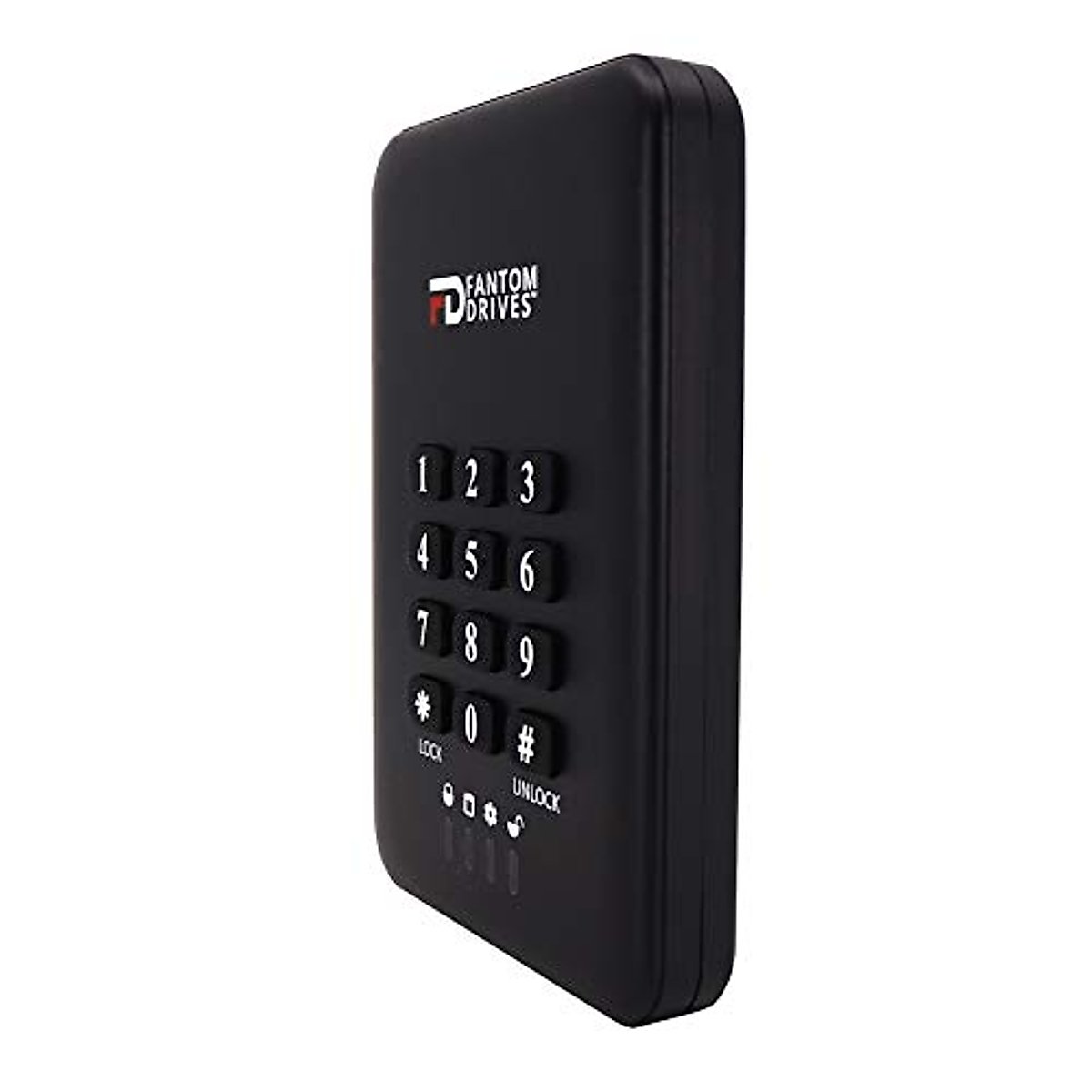 Fantom Drives FD 2TB Encrypted SSD - DataShield 256-Bit AES Hardware Encrypted - USB 3.2 Gen 1-5Gbps - Compatible with Mac/Windows/PS4/Xbox (DSS2000)
