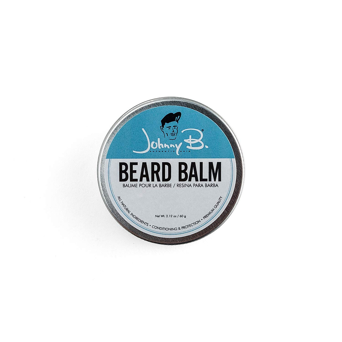 JOHNNY B. Professional Hydrating Beard Balm, Citrus Scent, All Natural, 2.12 oz.