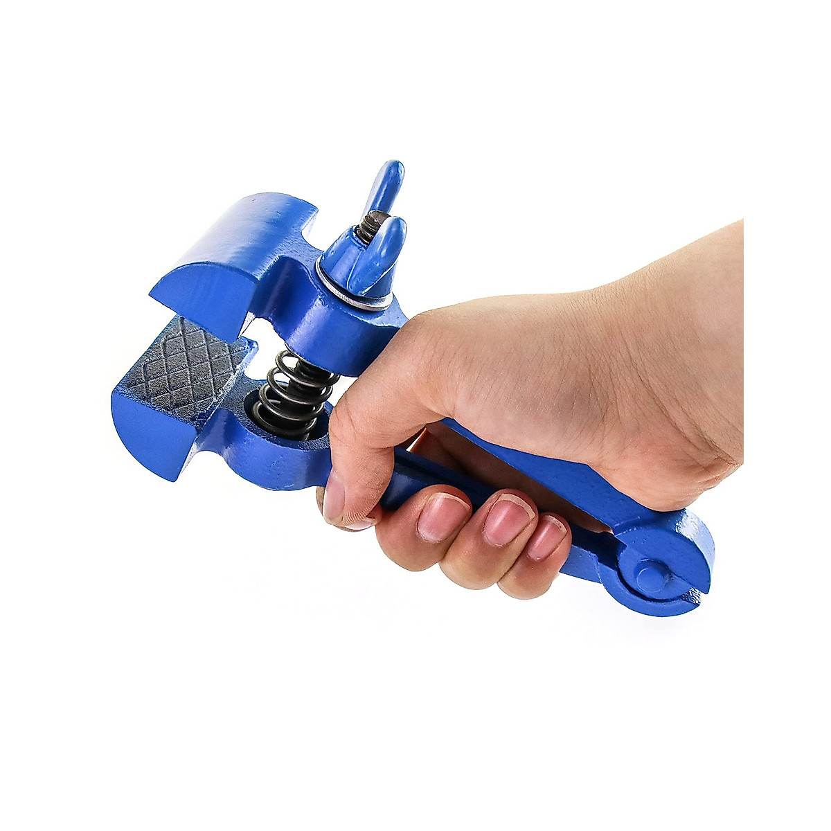 QWORK Hand Vise Hand Held Vice Clamps Pliers Household Mini Vice Cutting Sanding Drilling DIY Tools