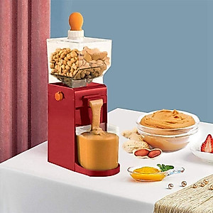 Srutueo Electric Peanut Butter Maker Machine,Sesame Sauce Nut Grinder,Automatic Milling Grinding Machine,for Grinding US Plug Easy Install Easy to Use