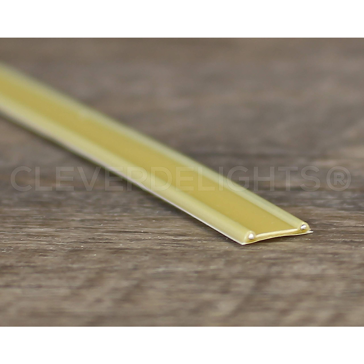 CleverDelights Peel and Stick Tin Ties - 7 Inch - Gold - 100 Pack