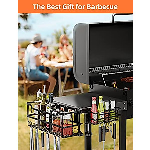 2Packs Griddle Caddy for Blackstone Griddles, Space Saving Blackstone Griddle Caddy for Outdoor Grill, BBQ Accessories Organizer