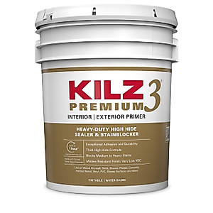 KILZ 3 Premium Primer, Interior/Exterior, 5 Gallon