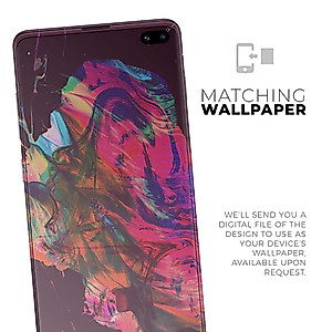DesignSkinz Liquid Abstract Paint Remix V52 Protective Vinyl Decal Wrap Skin Cover Compatible with The Samsung Galaxy S20 (Screen Trim & Back Glass Skin)