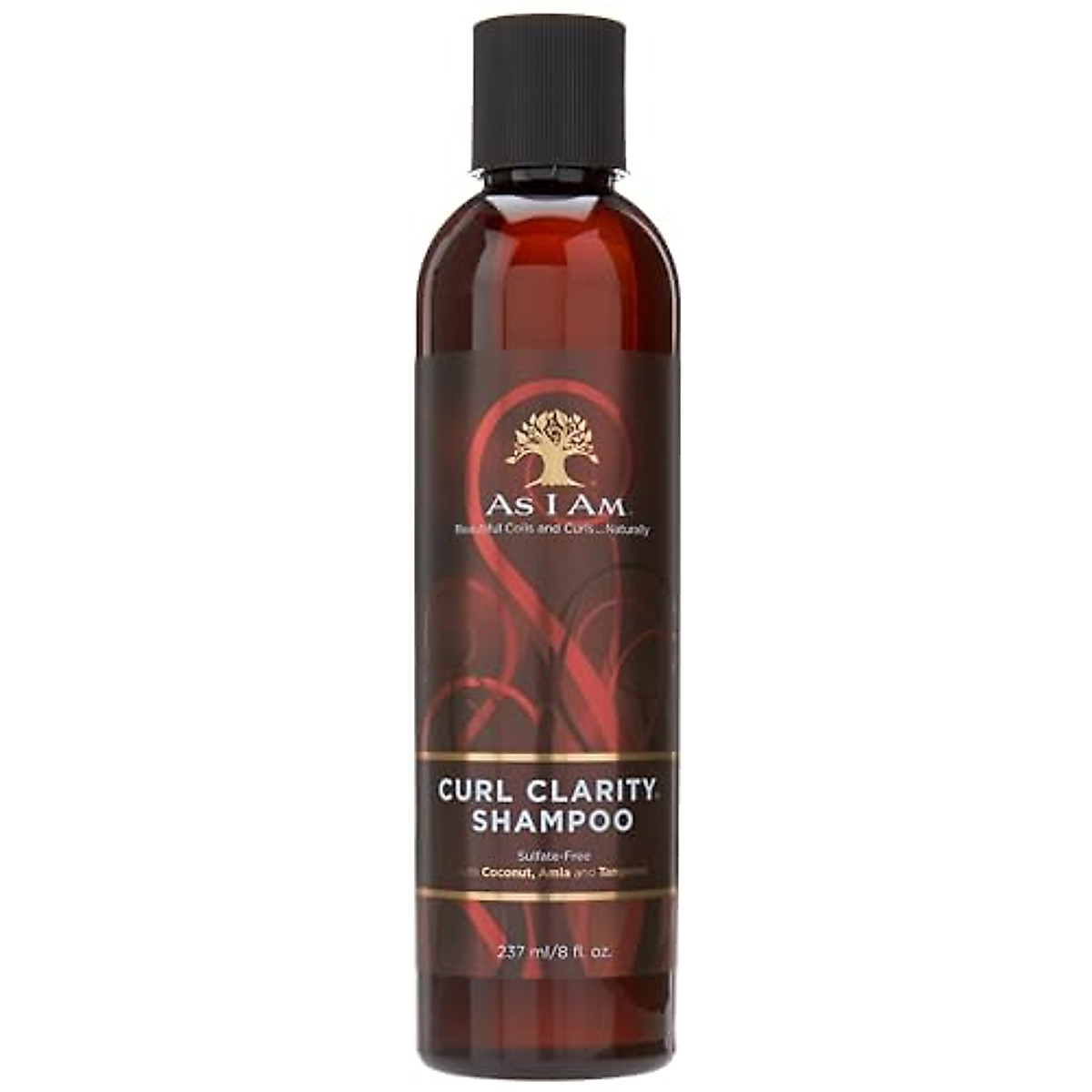 As I Am Curl Clarity Shampoo - 8 ounce - with Coconut, Amla & Tangerine - Gently Cleanses Curly Hair - Vegan & Cruelty Free - Sulphate Free - Parabens Free - Phthalate Free