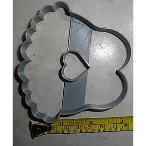 BABY FEET WITH HEART FOOT GENDER REVEAL SHOWER PARTY ANNOUNCEMENT COOKIE CUTTER MADE IN USA PR2520