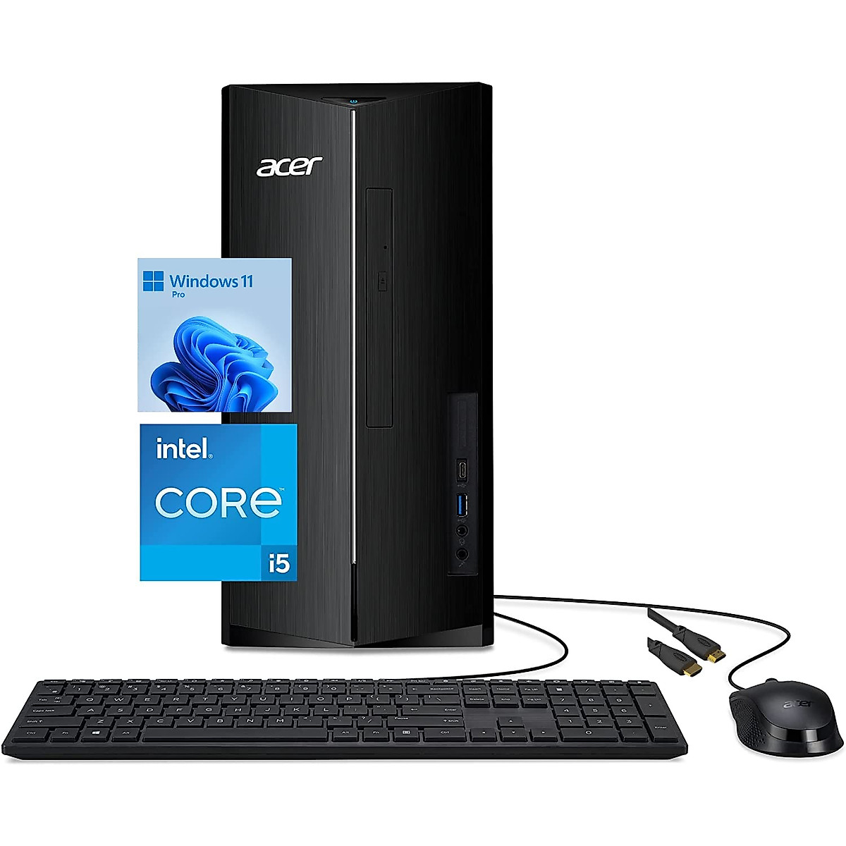 Acer [Windows 11 Pro] 2022 Aspire TC-1760-UA92 Desktop,12th Gen Intel Core i5-12400,16GB RAM |1TB SSD, 8X DVD-RW,802.11ax Wi-Fi 6, Bluetooth 5.2,Windows 11 Pro