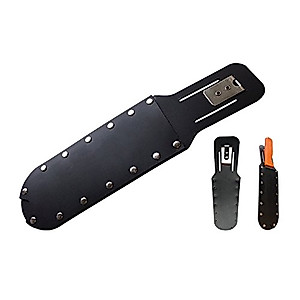 Zenport AG4026-12PK Non-Absorbent Black Plastic Knife Sheath Stainless Steel Belt Clip, Box of 12