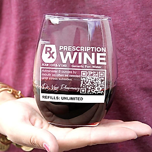 Vine Country Funny Wine Glass Gift For Women, Doctors, Nurses - 20 Oz Capacity