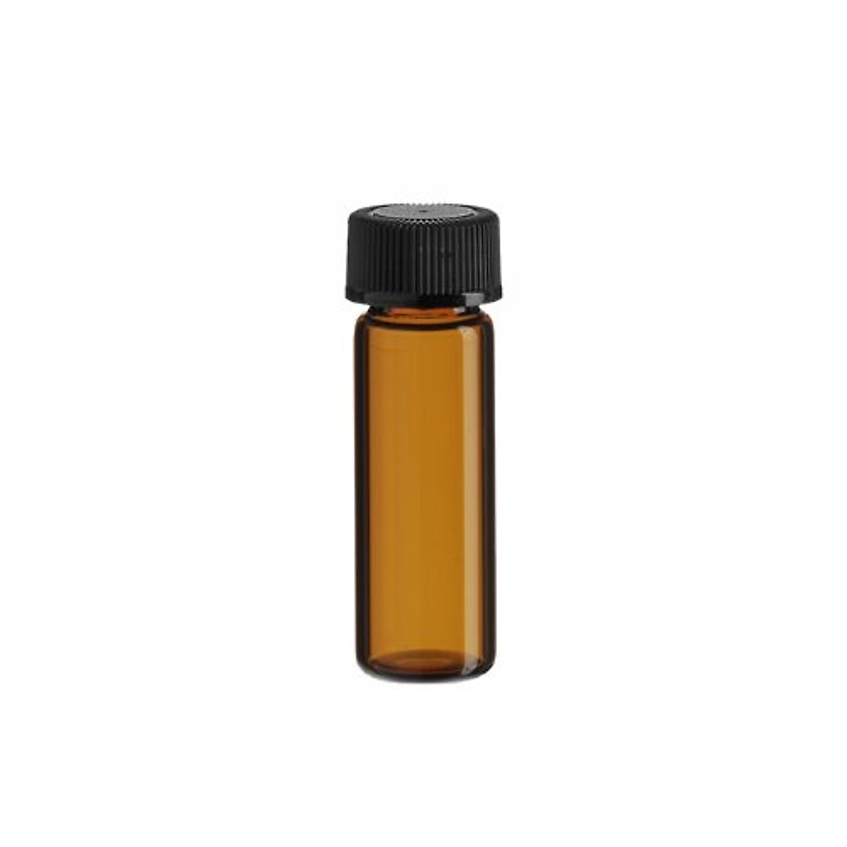 Premium Vials 1 Dram AMBER Glass Vial - Screw Cap w/Orifice Reducer - Pack of 144