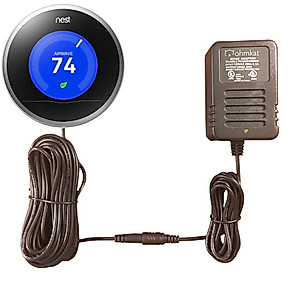 OhmKat Professional Grade Short Protected 24 Volt Power Supply - Compatible with Nest, Ecobee, Honeywell, Smart WiFi Thermostats and Smart Sprinkler Controllers