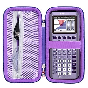 Khanka Hard Travel Case Replacement for Texas Instruments TI-83 Plus/TI-84 Plus/TI-84 Plus CE Color Graphing Calculator, Case Only (Infinitely Iris)