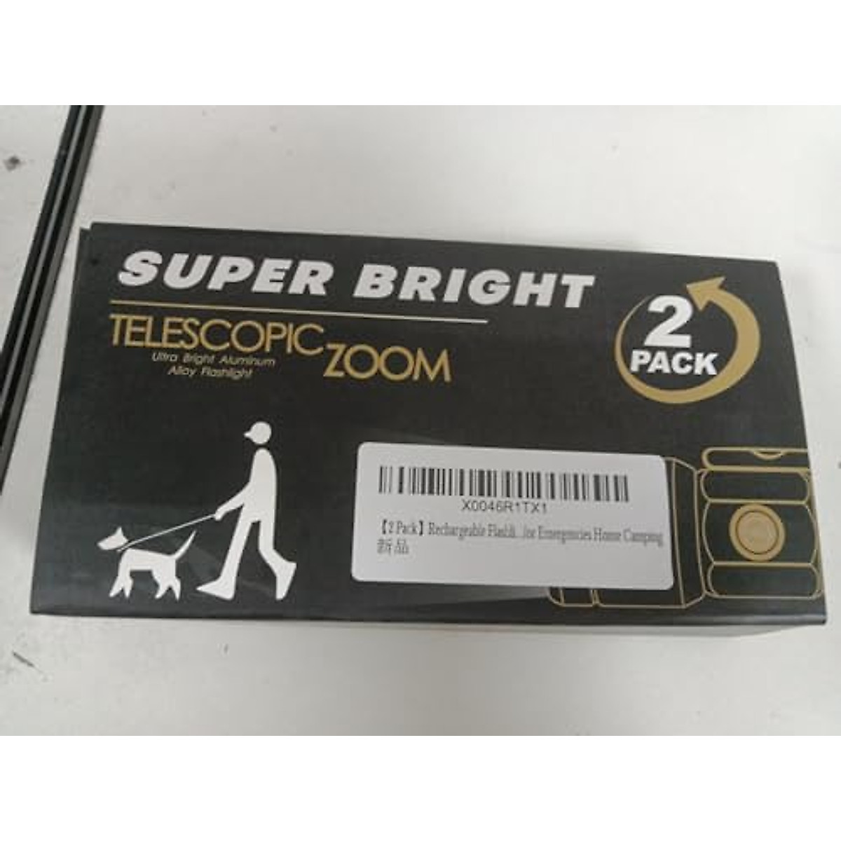 Sogdeco Rechargeable Flashlights High Lumens, Super Bright Small LED Flash Light, 26 Hours Long Lasting, 4 Lighting Modes, Magnetic Zoomable Pocket Flashlight for Emergencies Home Camping (2 Pack)