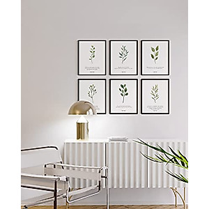 HAUS AND HUES Bible Verses Wall Decor - Set of 6 Christian Wall Decor Scripture Wall Art, Bible Verse Posters Biblical Wall Decor Scripture Art Wall Decor Christian Posters for Wall UNFRAMED (8"x10")