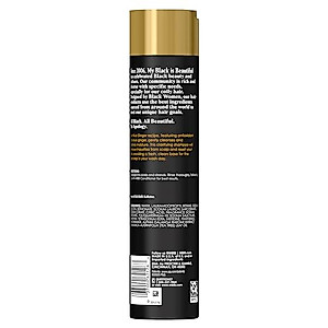My Black is Beautiful Clarifying Sulfate Free Shampoo for Build Up, For Dry and Damaged Hair, Blue Ginger and Mint, 9.6 fl oz