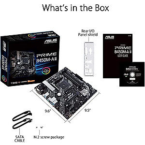 Micro Center AMD Ryzen 5 5500 6-Core, 12-Thread Unlocked Desktop Processor Bundle with ASUS Prime B450M-A II AMD AM4 (Ryzen 5000, 3rd/2nd/1st Gen Ryzen Micro ATX Motherboard