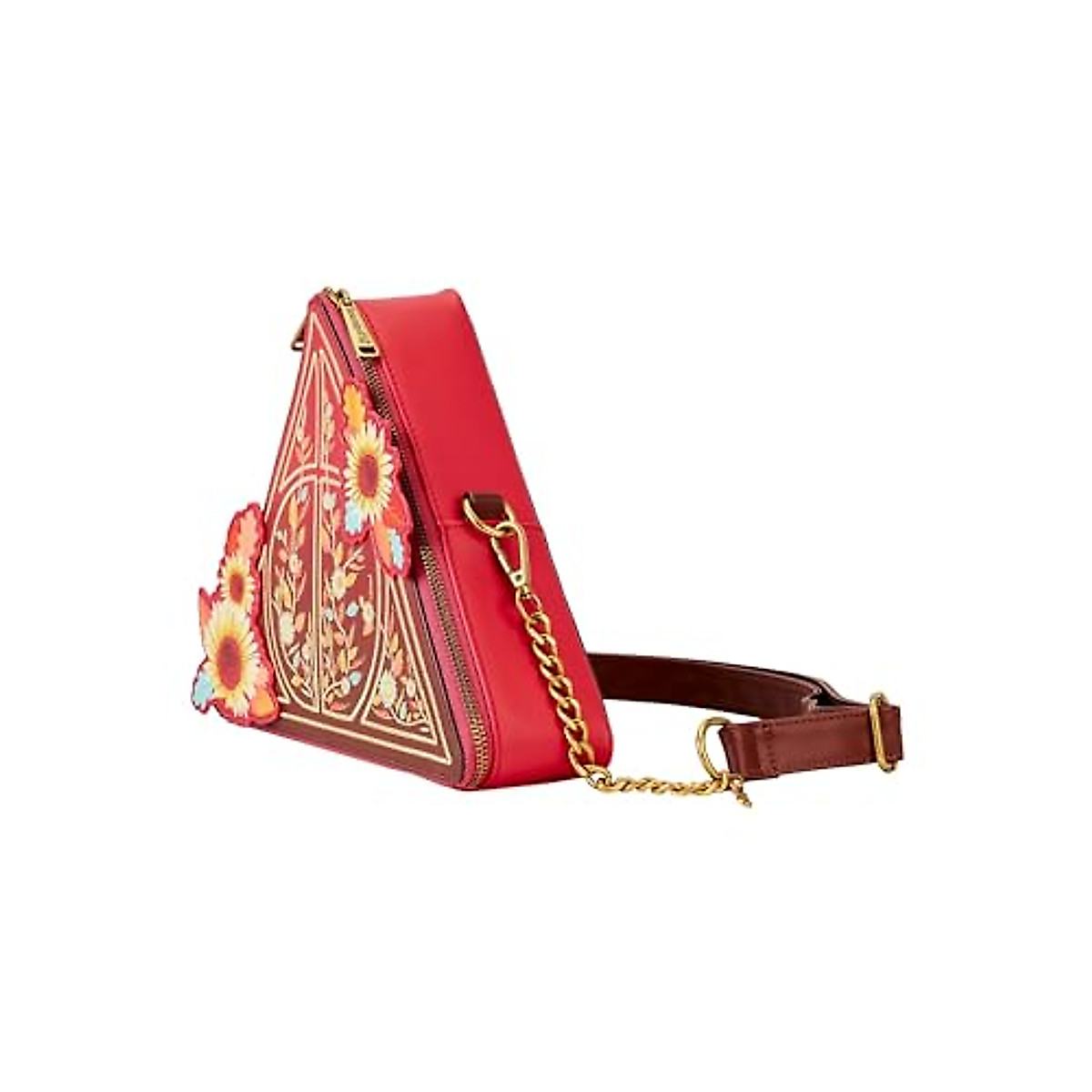 Harry Potter Deathly Hallows Fall Leaves Crossbody Bag