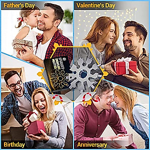 PARIGO Snowflake Multi Tools & LED Flashlight Gloves - Christmas Stocking Stuffers Gifts for Men