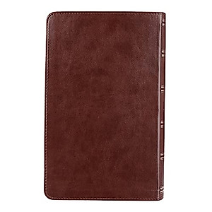 Personalized Bible Custom Text Your Name KJV Giant Print Two-Tone Brown Bible King James Version Custom Made Gift for Baptism Christenings Birthdays