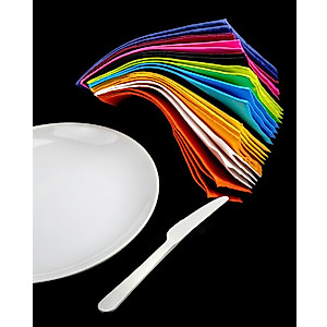 Renova 40 Square Yellow Luncheon Paper Napkins 2 Ply - Linen-Feel - Gold Collection- Perfect for Summer Parties, Picnics, and, Special Events like Baby Showers-Add a Pop of Sunshine