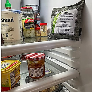 Scentennials Bamboo Charcoal Air Purifying Bag, Activated Charcoal Bags Odor Absorber, Moisture Absorber, Natural Car Air Freshener, Shoe Deodorizer, Odor Eliminators For Home, Pet, Closet (4X200g)