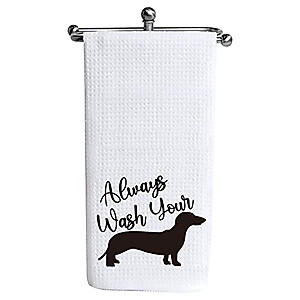 Always Wash Your Funny Bathroom Wash Towel, Naughty Kitchen Decor Bathroom Towel for Boyfriend Husband Humorous Birthday Christmas Hand Towel Gift