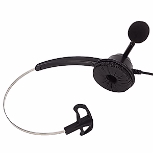 YYOYY Business Headset, 2.5mm Computer Headphones with HD Noise Canceling Microphone, for Call Center, Customer Service, Office, Super Light, Ultra Comfort