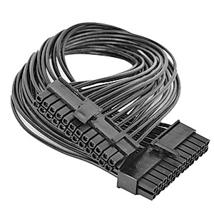 GinTai ATX 24Pin to 20+4Pin Power Supply Cable PSU 20 Pin Male Convert to 24 Pin (30cm)