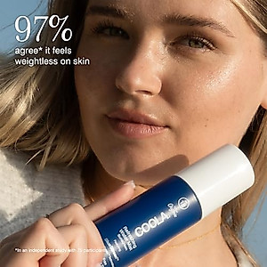 COOLA Organic Refreshing Water Mist Face Moisturizer with SPF 18, Dermatologist Tested Face Sunscreen with Plant-Derived BlueScreen Digital De-Stress Technology, 1.7 Fl Oz