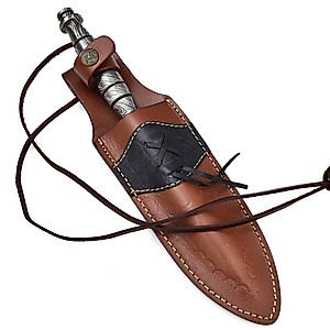 Damascus Steel blade Knife - Camping Hunting Hiking Outdoor