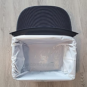 EcoLeo Liners, Compatible with Litter-Robot 4 & 3, Compostable, Plastic-Free bags with Drawstrings, Thick, for Automatic Litter Box Waste Drawers (Robot 4 & 3, 40-Count)