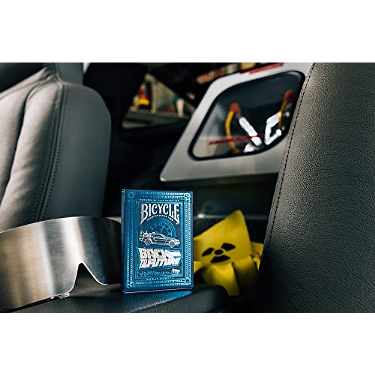 Bicycle Back To The Future Playing Cards 1 Pack, Premium, Foil, Metallic , Blue
