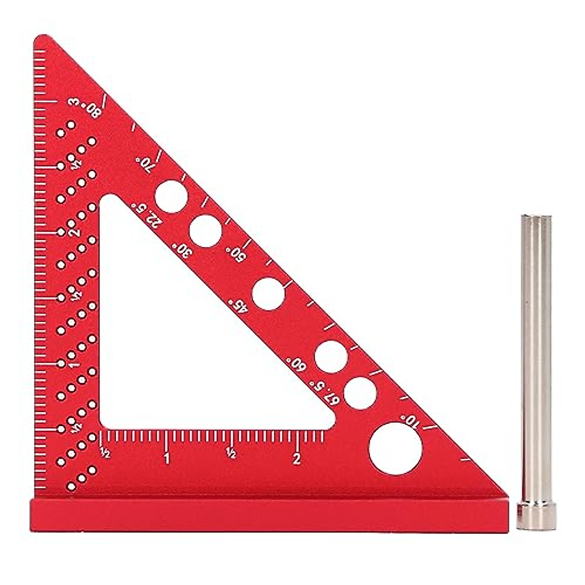 Miter Ruler, Carpenter Square Multipurpose Clear Scales Aluminum Alloy for Home