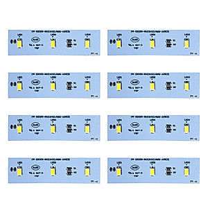 SW-BX02B Refrigerator LED Light Board Replacement for Frigidaire Refrigerator LED Light,Refrigerator LED Light Module Replacement ZBE2350HCA sw-bx02b(8PC)