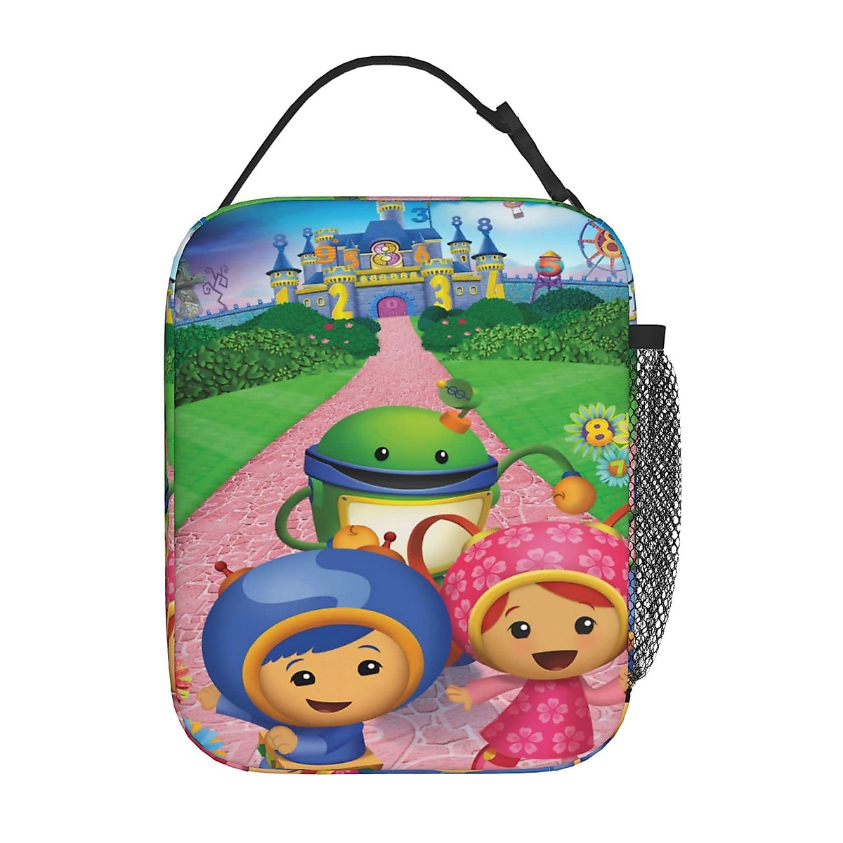 CONPELSON Lunch Bags Team Anime Umizoomi Insulated Lunch Tote Reusable Portable Lunch Box for Outdoor Office Picnic 10 X 4 X 8 in