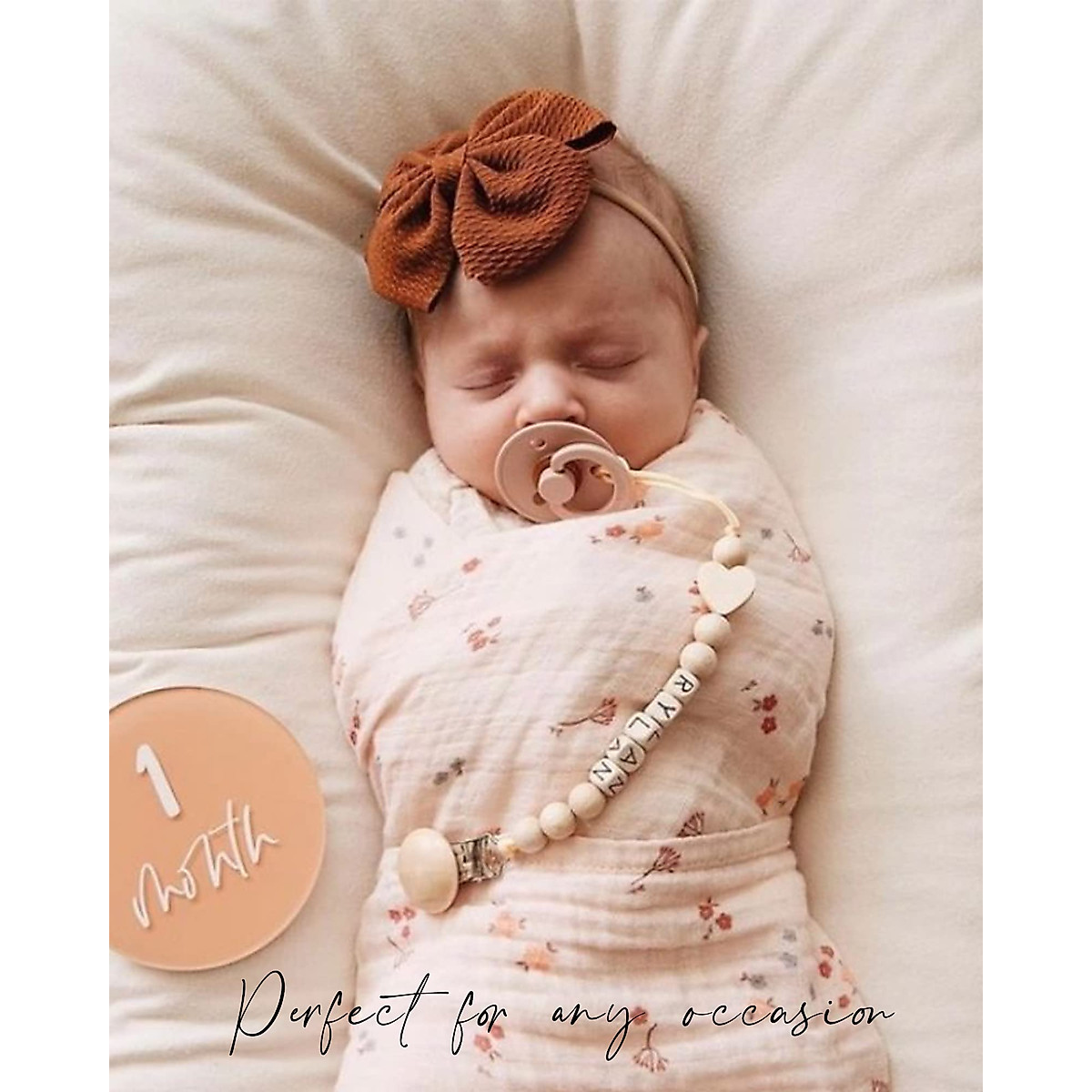 jollybows 30pcs Baby Girls Hair Bows Headband Nylon Hair Band Elastic Hair Accessories for Kids Infants Toddlers