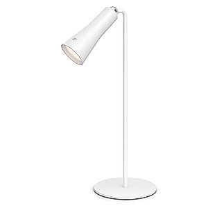 LED Table Lamp, Multifunctional Desk Lamp with 2 Magnetic Balls, 360° Eyes Caring Cordless Wall Light Reading Lamp Bedside Lamp, 3 Brightness Levels, Rechargeable Reading Light for Home Office Bedroom