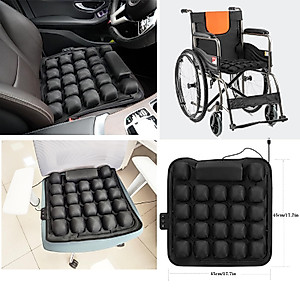 YUNYEUNG Electric Inflatable Wheelchair Cushions for Pressure reliefUlcer & Pressure Sore Prevention - Pain Relief Cushion for Extended Sitting Air Seat Cushions